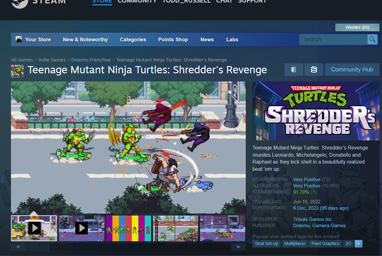 Launching April 23, 2024 Teenage Mutant Ninja Turtles Arcade: Wrath of ...
