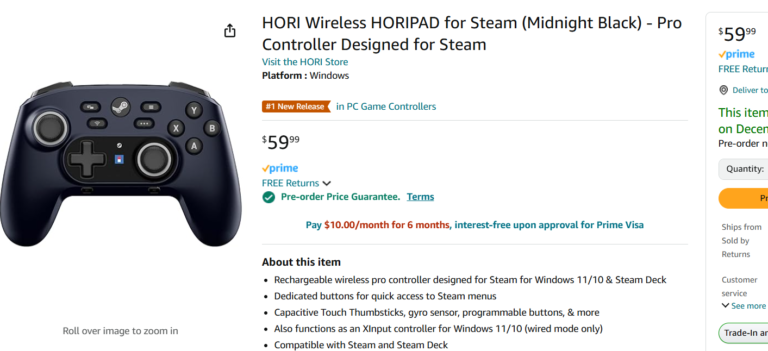 December 16 – The Horipad Controller for Steam – PlayGamesMore