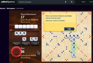 Play Just Words at Yahoo Games – PlayGamesMore